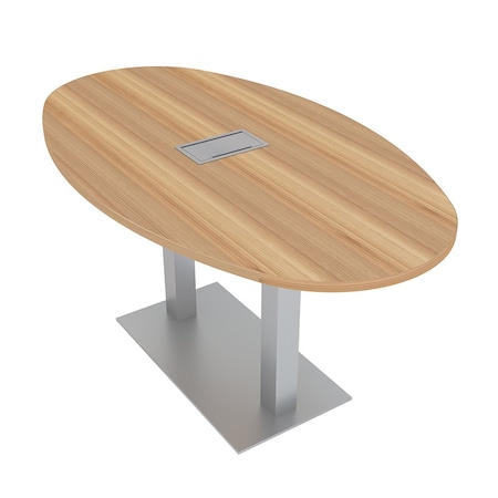 Skutchi Designs 6 Ft Oval Shaped Table with Power And Data Module, 6 ...