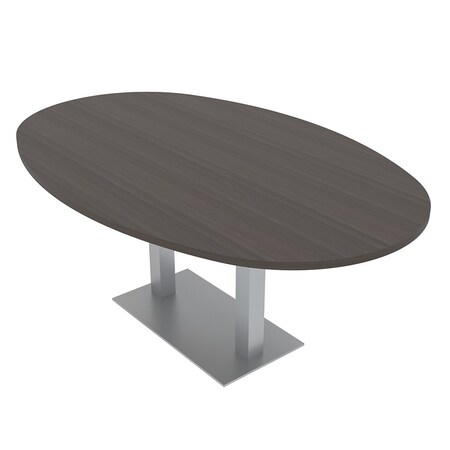 Skutchi Designs 8 Person Boat-Oval Shaped Conference Table with Square ...