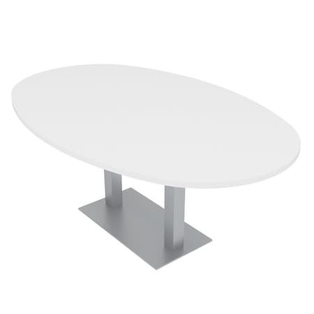 Skutchi Designs 8 Person Boat-Oval Shaped Conference Table with Square ...