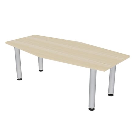 Skutchi Designs Small 5Ft Hexagon Shaped Table with Silver Post Legs, 6 ...