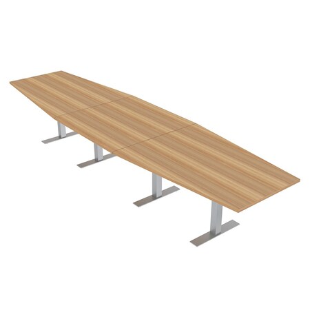 Skutchi Designs 14 Person Conference Table, Metal T Bases, Hexagon ...