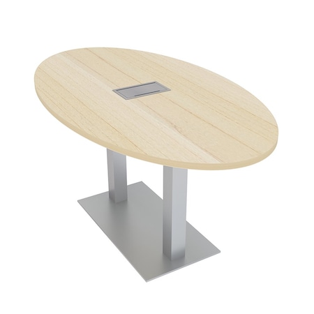 Skutchi Designs 5Ft Slim Meeting Table, Electric And Data, Square Metal ...