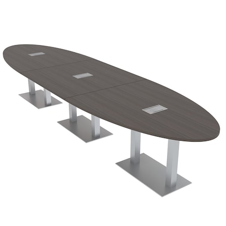 Skutchi Designs 14Ft Modular Conference Table with Electric Modules, 12 ...