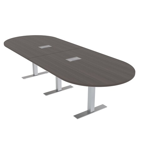 Skutchi Designs 10X4 Racetrack Modular Table with Power And Data, Metal ...