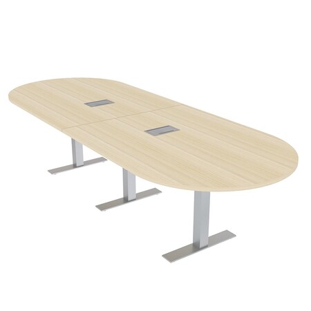 Skutchi Designs 10X4 Racetrack Modular Table with Power And Data, Metal ...