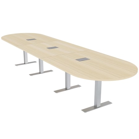 Skutchi Designs 14 Person Large Table with Metal T Bases, Power And ...