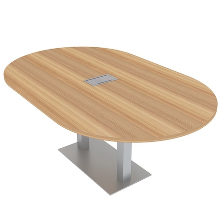 Skutchi Designs 6X4 Table with Power And Data, Square Metal Base ...
