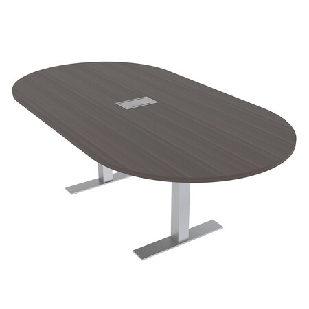 Skutchi Designs 4X6 Racetrack Conference Table with Metal T Bases ...