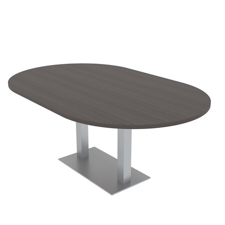 Skutchi Designs 7Ft Racetrack Shaped Conference Room Table, Square ...