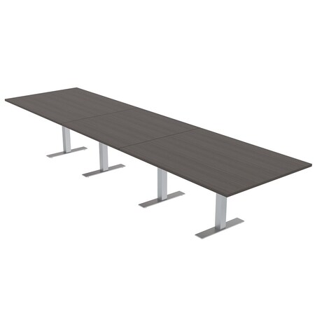 Skutchi Designs 14 Person Modular Rectangular Conference Table, T-Bases ...