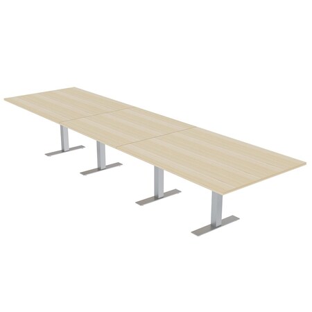 Skutchi Designs 14 Person Modular Rectangular Conference Table, T-Bases ...