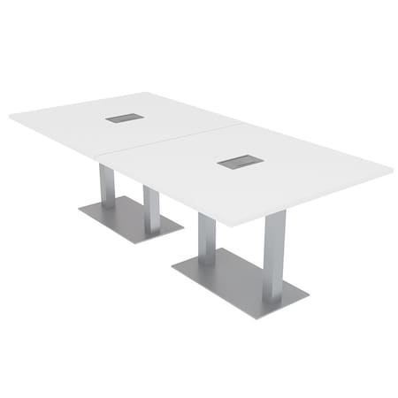 Skutchi Designs 4X8 Rectangular Conference Table with Power And Data, 8 ...