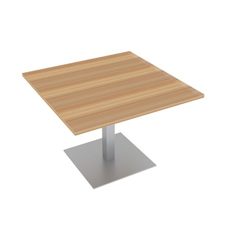 Skutchi Designs Square 4Ft Conference Room Table, Square Metal Base ...