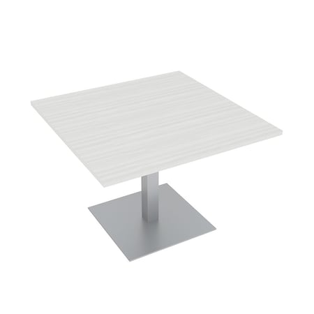 Skutchi Designs Square 4Ft Conference Room Table, Square Metal Base ...
