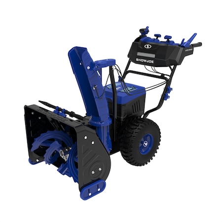 Sun Joe 96V 24-In Dual Stage Snow Blower, Kit w/4 x 24V 12Ah Batteries ...