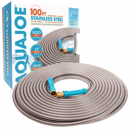 Snow Joe Aqua Joe HeavyDuty Puncture Proof KinkFree Garden Hose ...