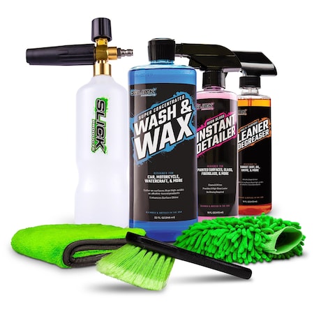 Snow Joe Slick Products Premium Car Wash Bundle W Pressure Washer Foam ...