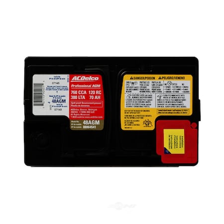Acdelco Vehicle Battery, 48AGM 48AGM | Zoro