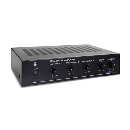 Pyle 100 Watt Power Amplifier W/ 25 & 70 Volt Output PCM60A | Zoro