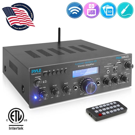 Pyle Stereo Amp W/Am/Fm Bt PDA5BU.0 | Zoro