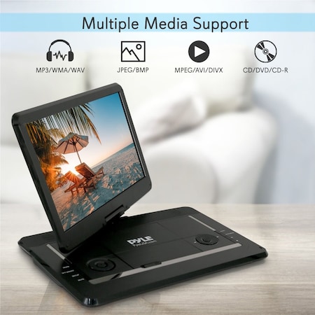 Pyle 15.6" Portable Dvd Player Black PDV156BK | Zoro