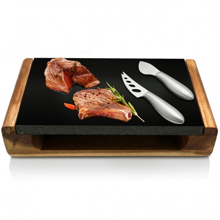 Nutrichef Lava Stone Sizzling Plate Set PKLVST10 | Zoro