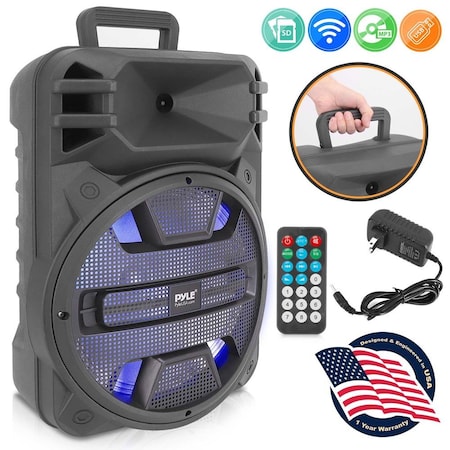 Pyle 12" Portable Speaker, PPHP1243B PPHP1243B | Zoro