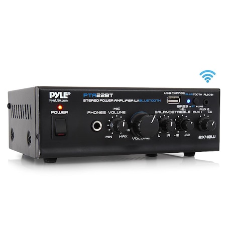 Pyle Mini Amplifier With Bluetooth, PTA22BT PTA22BT | Zoro