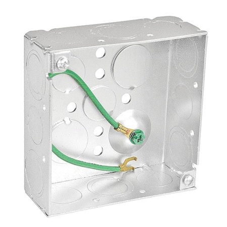 Southwire Electrical Box, 21 cu in, Square Box Type, 4 Gangs, Steel ...
