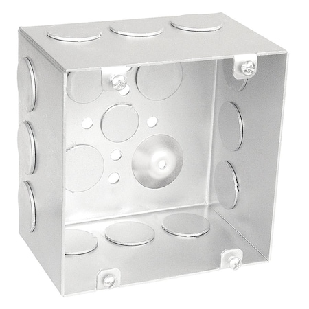 Southwire Electrical Box, 60 cu in, Junction Box Type, Steel, Square ...