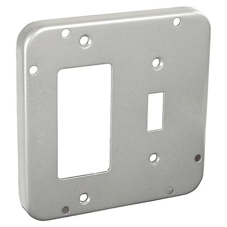 Southwire Electrical Box Cover, Square, Galvanized Steel, GFCI, Toggle ...