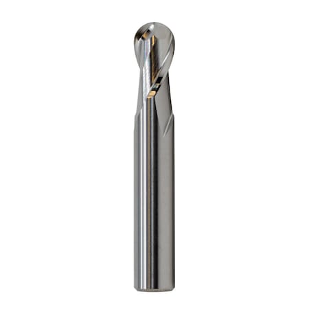 Gs Tooling 2.0mm Diameter x 3mm Shank 2-Flute Stub Length Ball Nose ...