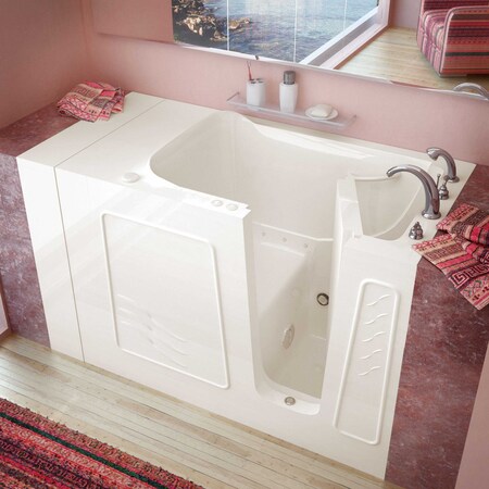 Meditub Walk-In 30 x 53 Right Drain Biscuit Air Walk-In Bathtub 3053RBA ...