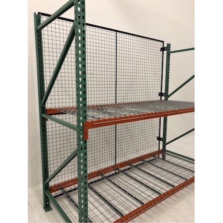 Beastwire By Spaceguard Pallet Rack Safety Back Panel, 144"Wx48"H W/6 ...