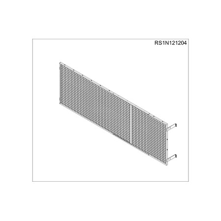 Beastwire By Spaceguard Pallet Rack Safety Back Panel, 144"Wx48"H W/12 ...