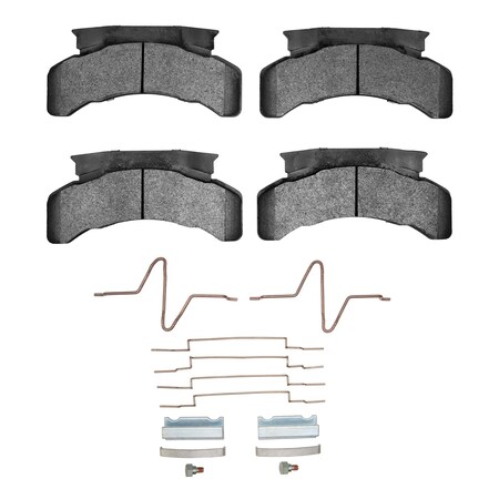 Dynamic Friction Co Heavy Duty Pads and Hardware Kit, For High Speed ...
