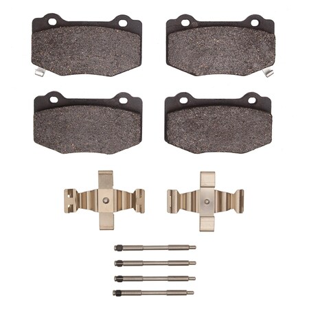 Dynamic Friction Co 3000 Ceramic Brake Pads and Hardware Kit, Low Dust ...