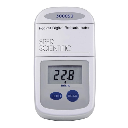 Sper Scientific Pocket Digital Refractometer - Brix: 0 to 88% 300053 | Zoro