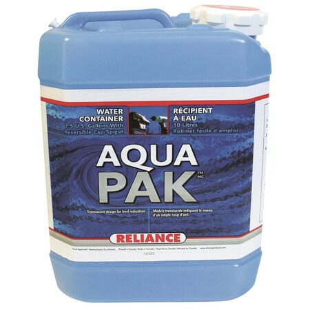 Reliance Outdoors Water-Pak Water Container 2.5 Gallon 9713-03 | Zoro