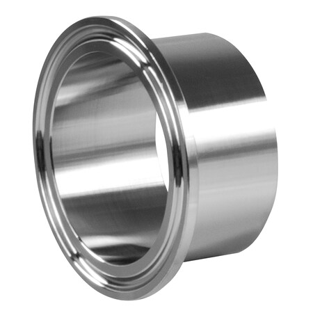 Steel & Obrien 3" Tri-Clamp End x Medium Weld Ferrule - 1-1/8" Long ...