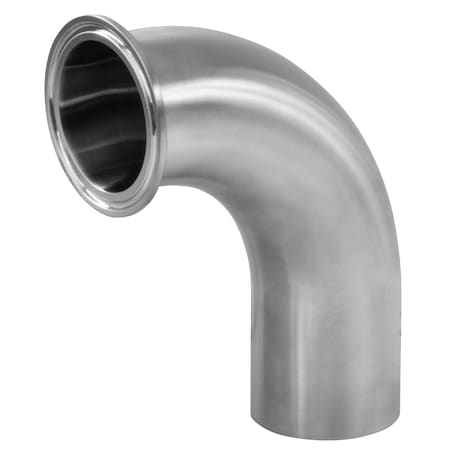 Steel & Obrien 1/2" BPE Tri-Clamp x Long Tangent Weld 90 Deg. Elbow ...