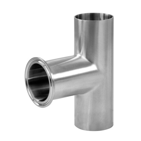 Steel & Obrien 3" BPE Clamp End Outlet x Weld Tangent Tee - 316SS SF4 ...