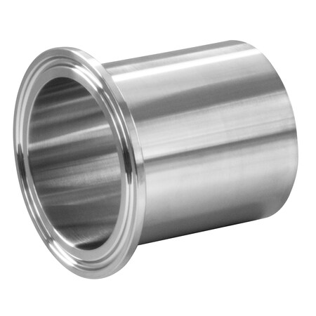 Steel & Obrien 6" BPE Clamp End x Weld End Ferrule, 3" Long 316SS SF1 ...