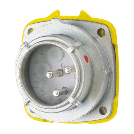 Meltric Pin & Sleeve Inlet, 20 A, 120V AC, Single Phase, 1 Pole, NEMA ...