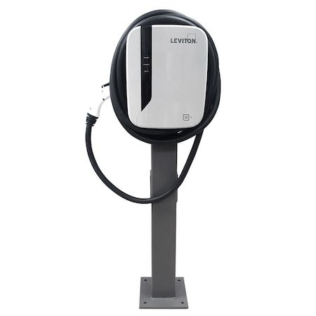 Leviton ELECTRIC VEHICLE CHARGING KIT 30A EV CHARGING STA AND PEDESTAL ...