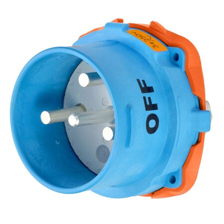 Meltric Pin & Sleeve Inlet, 150 A, 250V AC, Three Phase, 3 Pole, Screw ...
