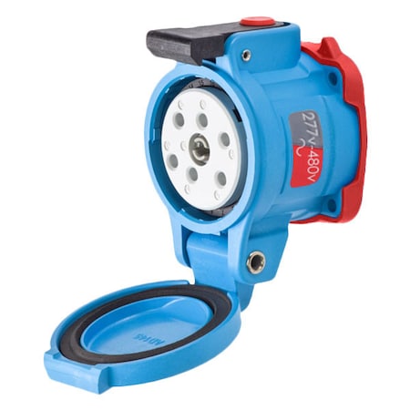 Meltric Watertight Pin & Sleeve Receptacle, 20 A, 277/480V AC, Three ...