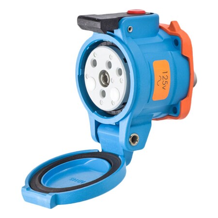 Meltric Pin & Sleeve Receptacle, 20 A, 125V AC, Single Phase, 1 Pole ...