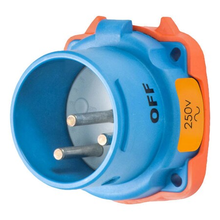 Meltric Pin & Sleeve Inlet, 20 A, 250V AC, 2 Pole, Screw Terminals Wire ...