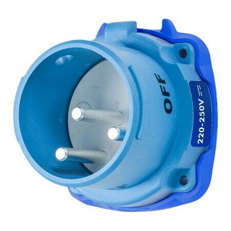 Meltric Pin & Sleeve Inlet, 30 A, 250V DC, 2 Pole, Screw Terminals Wire ...